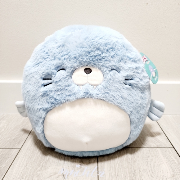 Squishmallows | Toys | Squishmallows Fuzzamallows Harvey The Walrus 2 ...